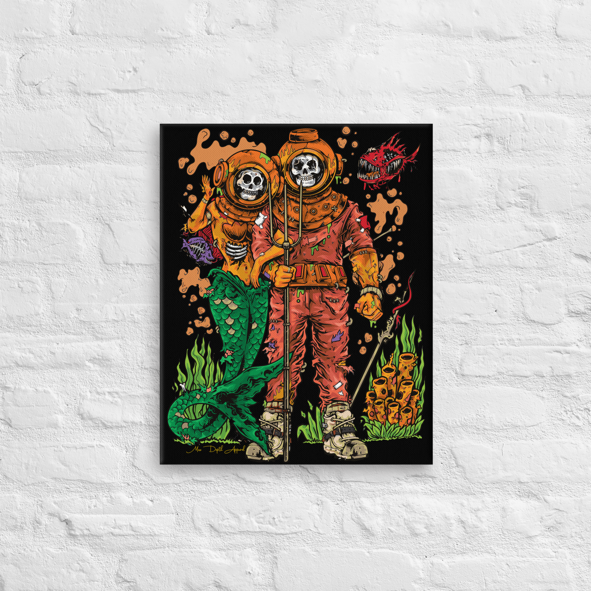 Deep Sea Gothic Canvas - Max Depth Apparel| Max Depth Apparel